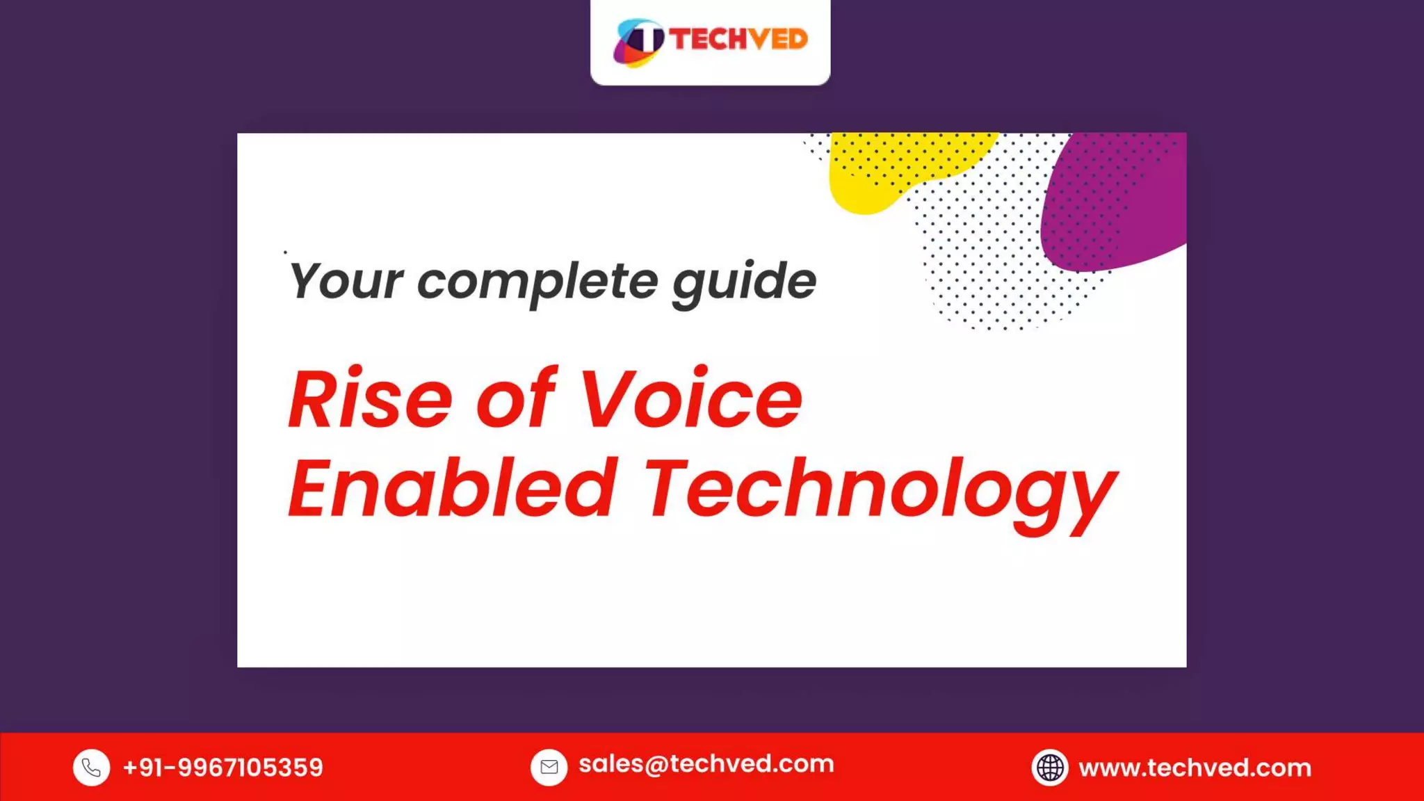Rise Of Voice Enabled Technology | PPT