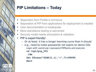 FIS-PIP™ – A high end database application development platform | PPT