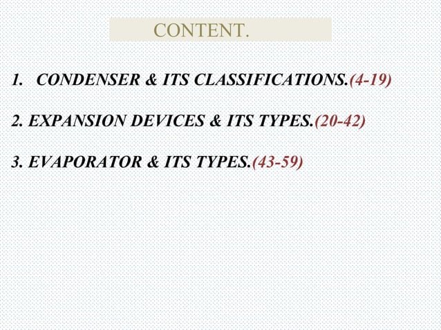 Condensers,expansiondevices,evaporators types | PPTX | Home Appliances ...