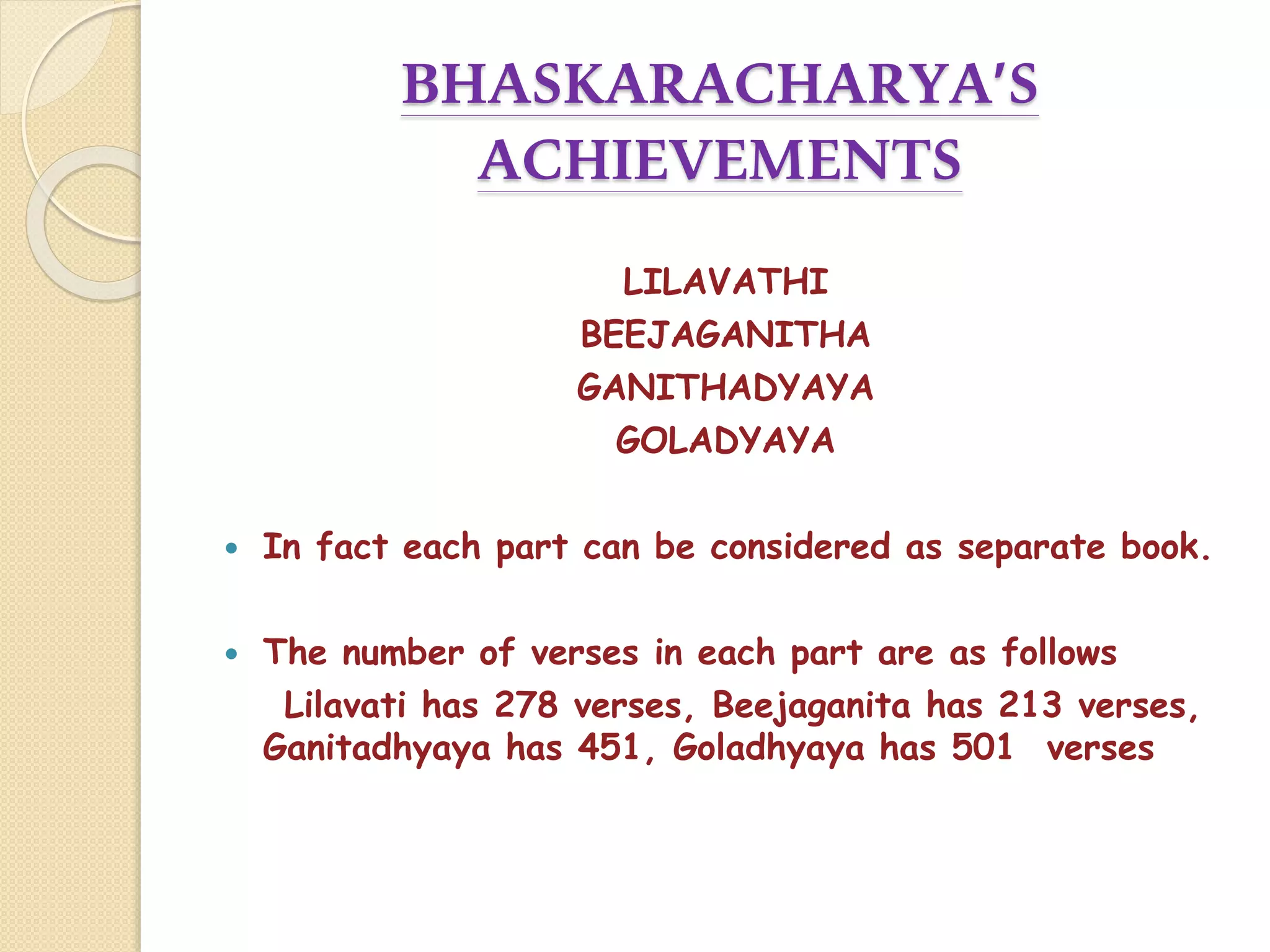 BHASKARACHARYA | PPTX