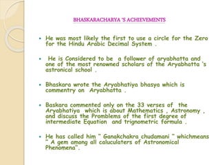 BHASKARACHARYA | PPTX