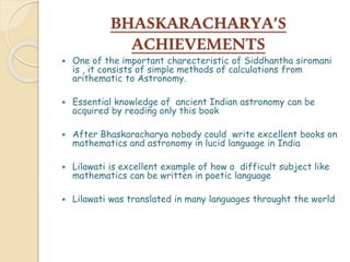 BHASKARACHARYA | PPTX