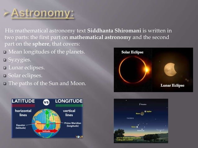 BHASKARACHARYA PPT, Presentation on Bhaskaracharya | PPTX