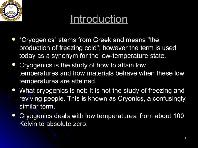Cryogenics and its Basic knowledge | PPT | First Aid | Injuries