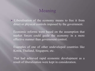 Liberalization | PPT