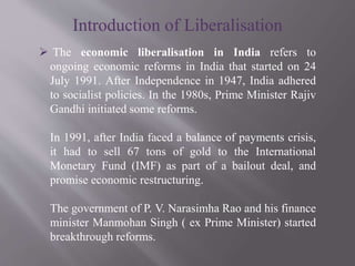 Liberalization | PPT
