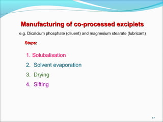 co-processed excipients ppt | PPT
