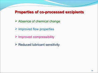 co-processed excipients ppt | PPT