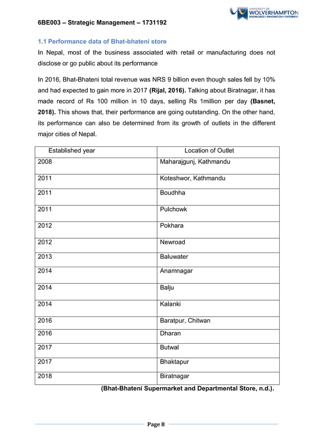 Bhat-Bhateni Supermarket and Department store | PDF