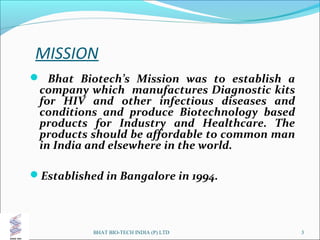 Bhat biotech slide show | PPT