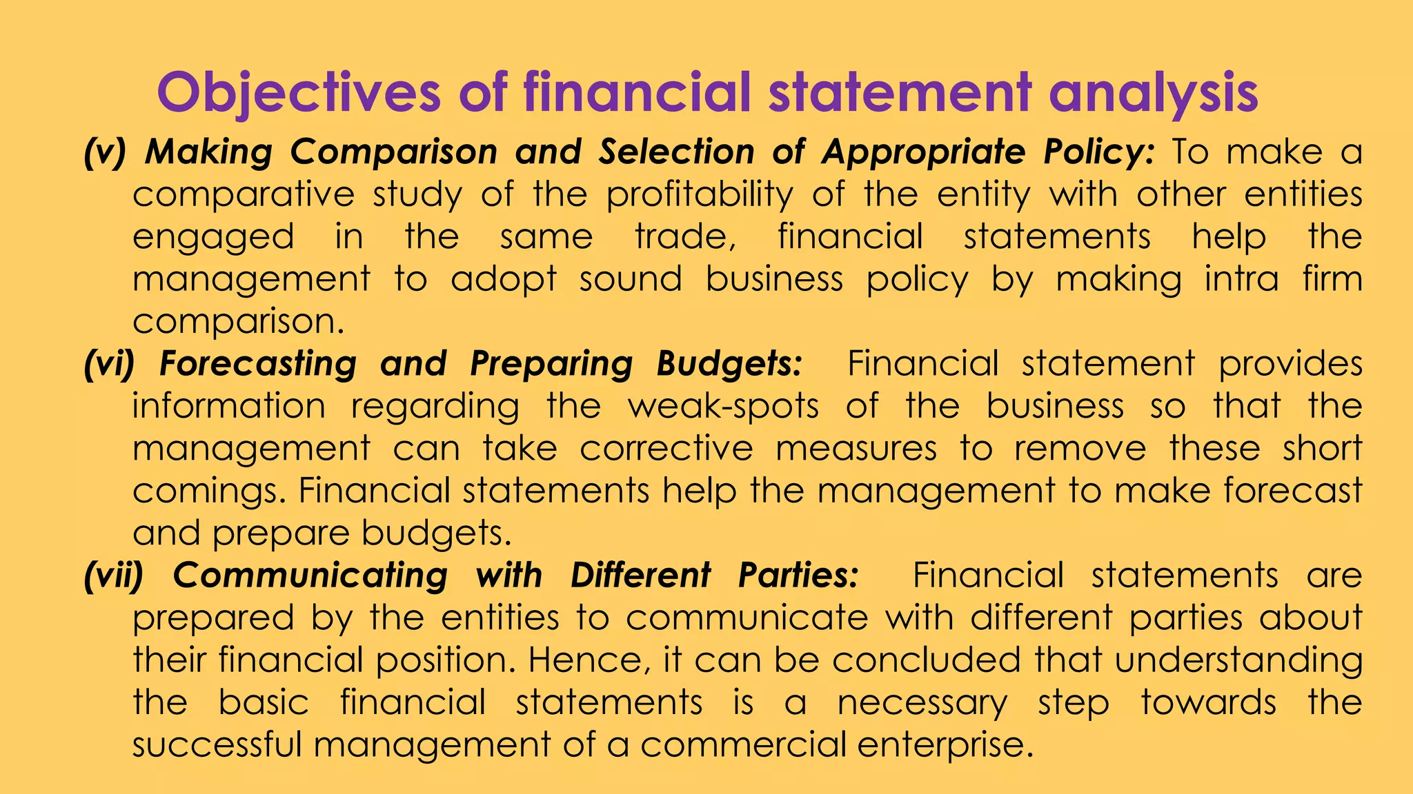 Techniques of Financial Statement Analysis | PPT