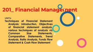 Techniques of Financial Statement Analysis | PPT