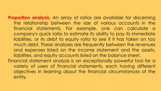 Techniques of Financial Statement Analysis | PPT