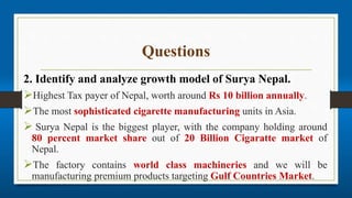 Prajwal Bhattarai - Surya Nepal - Marketing Presentation | PPT
