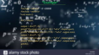 Mathematics Function in C ,ppt | PPTX