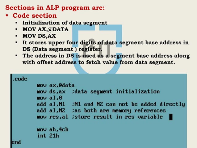 Introduction To Assembly Language Programming | PPT