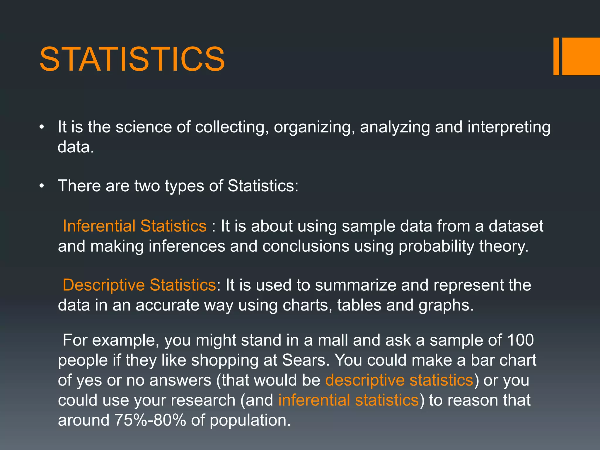 Introduction to Statistics and Probability | PPTX