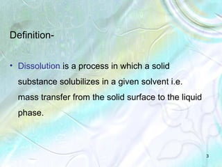 drug dissolution | PPT
