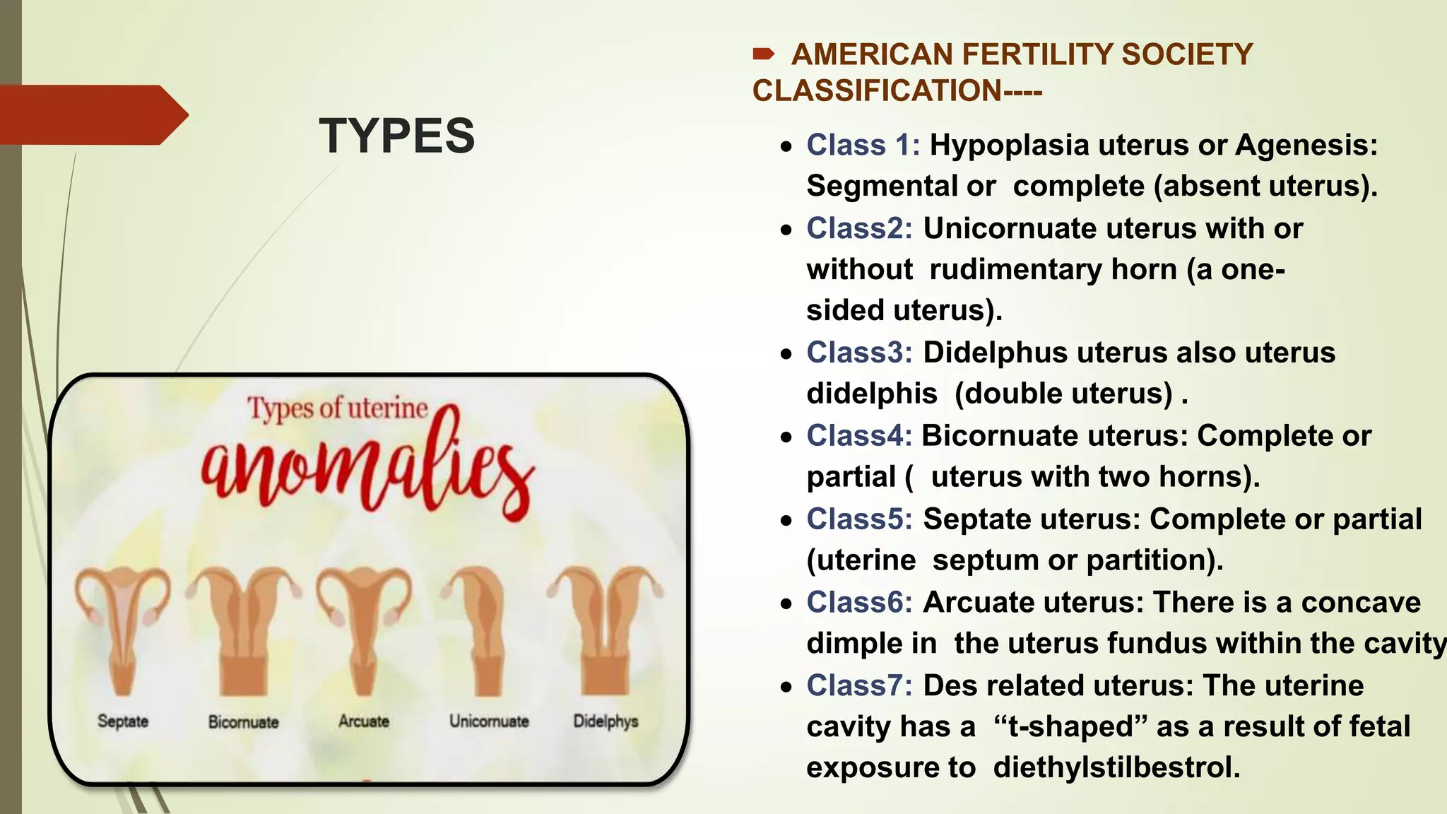 uterine abnormality | PPTX | Pregnancy | Reproductive Health