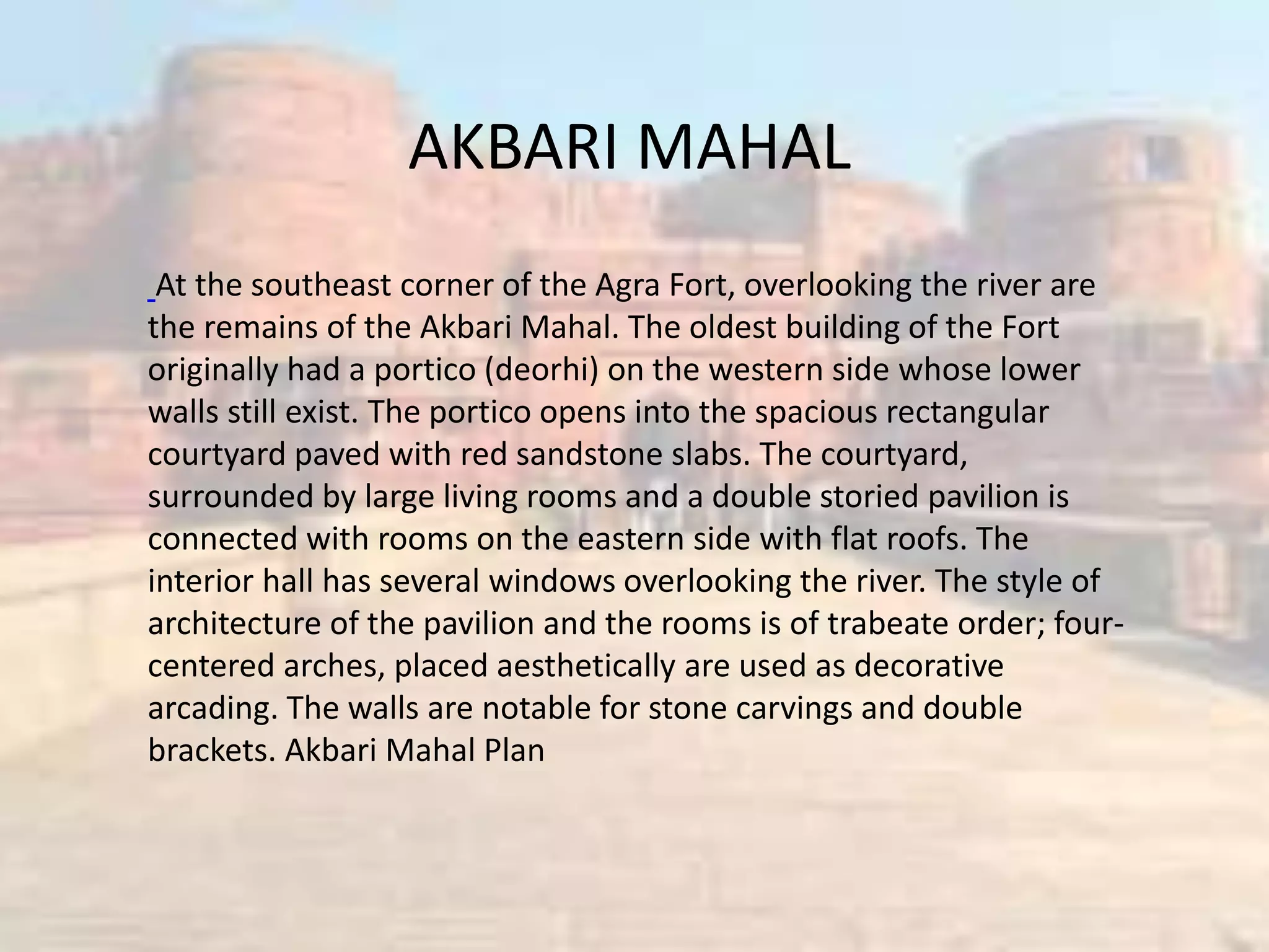 ARCHITECTURE HISTORY OF AGRA FORT | PPTX
