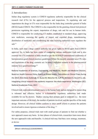 clinical trial usa europe india various phases | DOCX