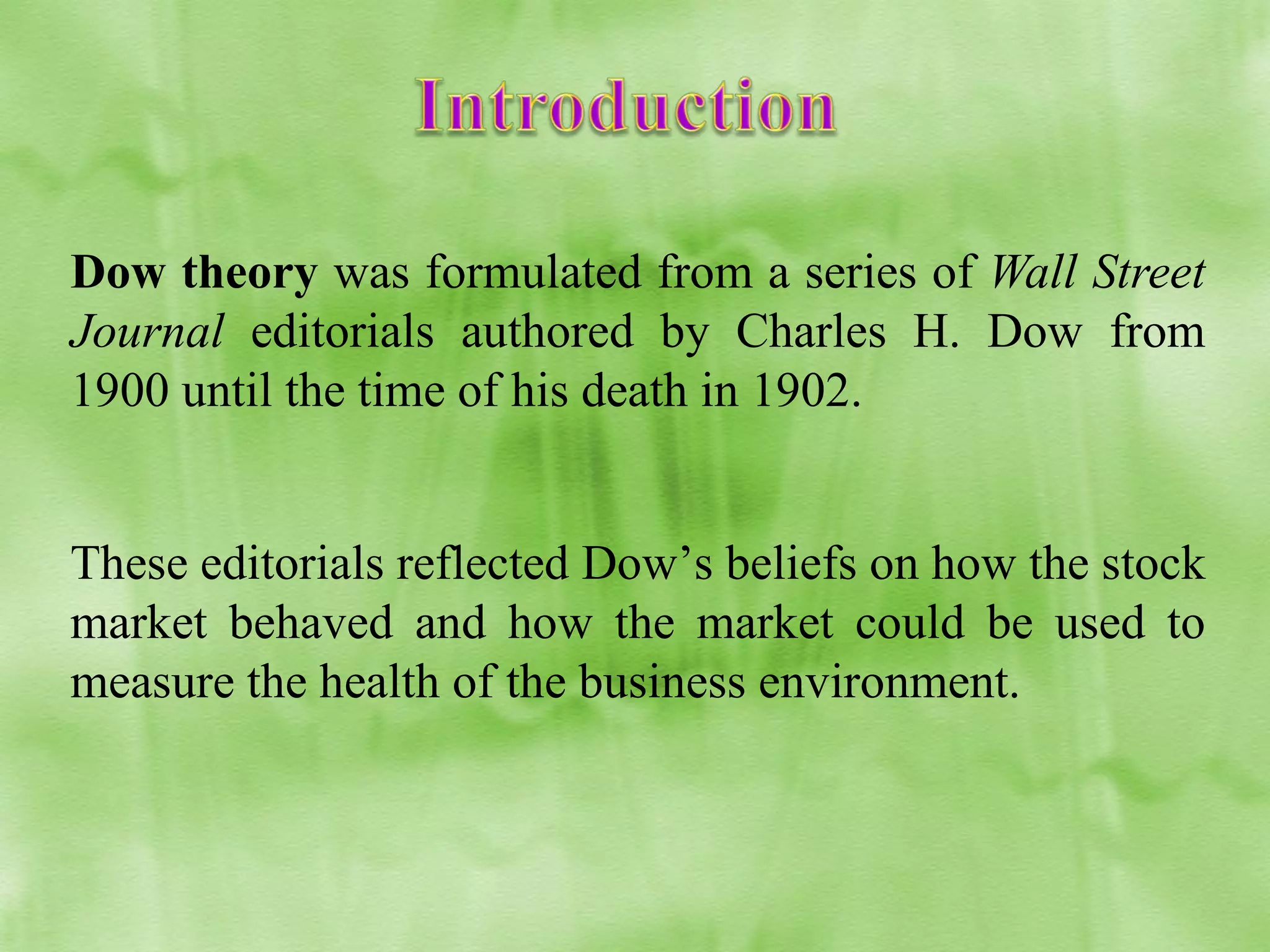 Bhavishya - Dow Theory | PPT