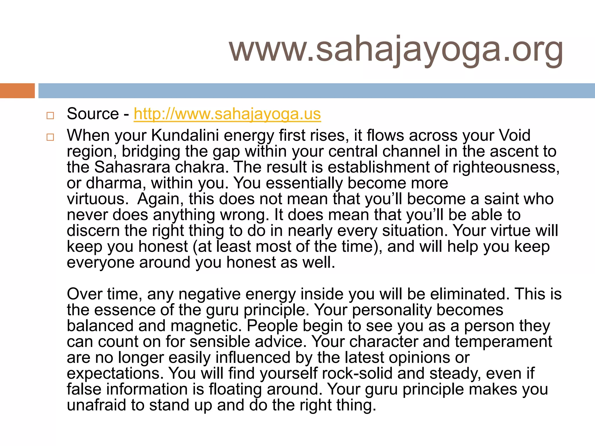 Bhavsagar : The Void | Sahaja Yoga | PPTX