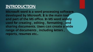 Introduction of Microsoft office word.pptx