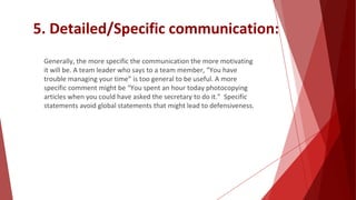 Principles of supportive communication | PPTX