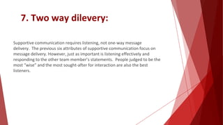 Principles of supportive communication | PPTX