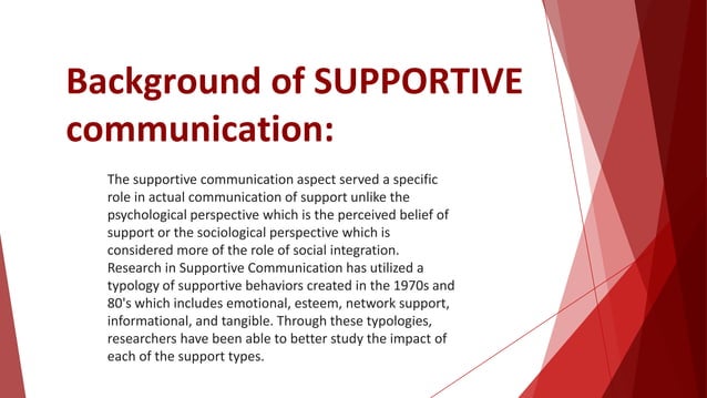 Principles of supportive communication | PPTX | Family and Relationships