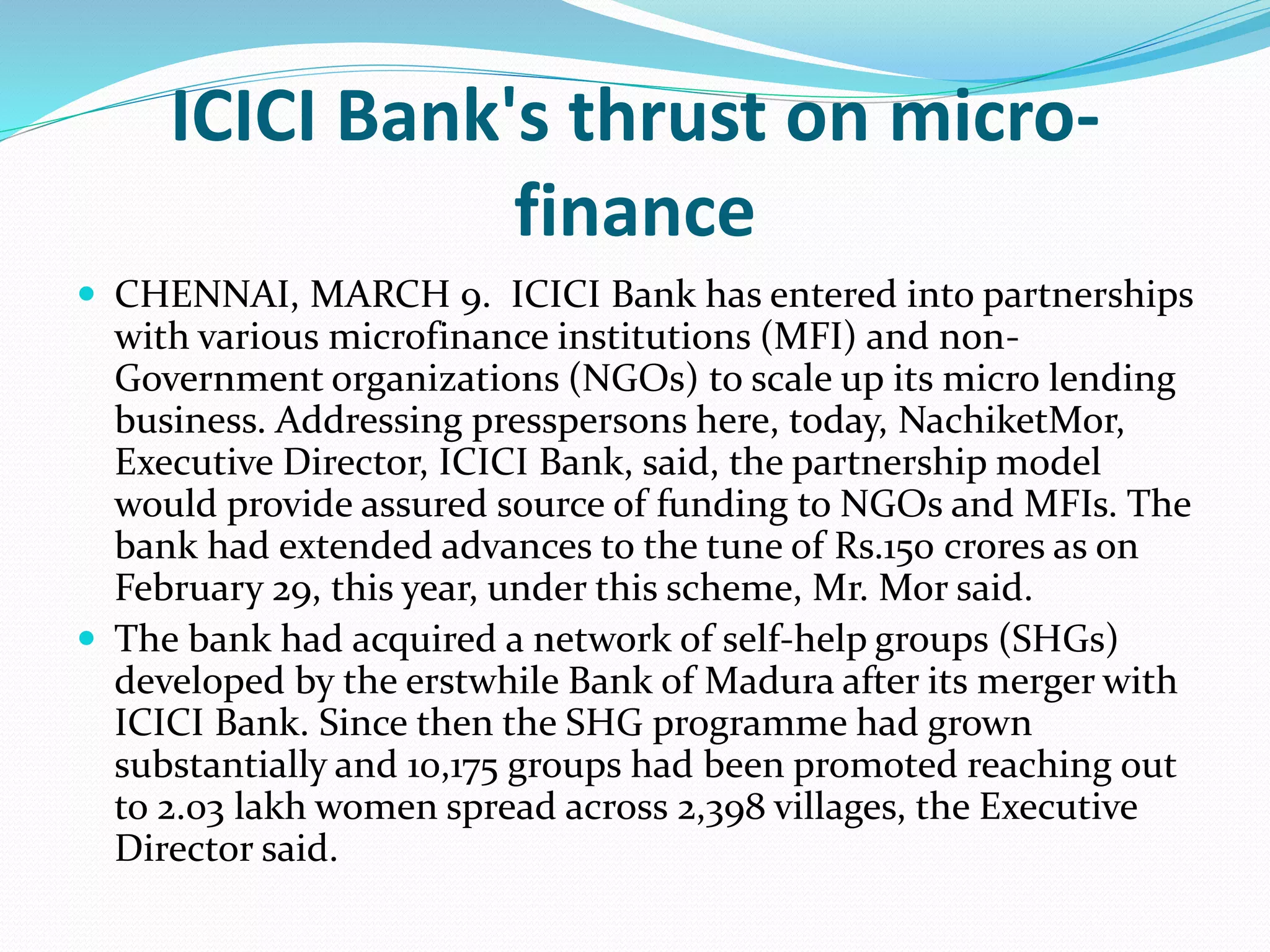 PPT ON MICRO FINANCE | PPTX