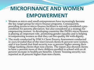 PPT ON MICRO FINANCE | PPTX