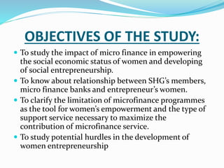 PPT ON MICRO FINANCE | PPTX