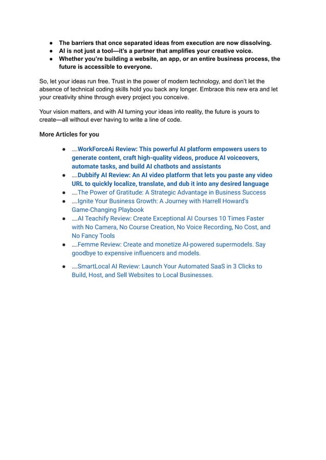 Transform Ideas into Reality with AI—No Coding Required | PDF