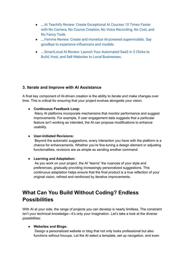 Transform Ideas into Reality with AI—No Coding Required | PDF