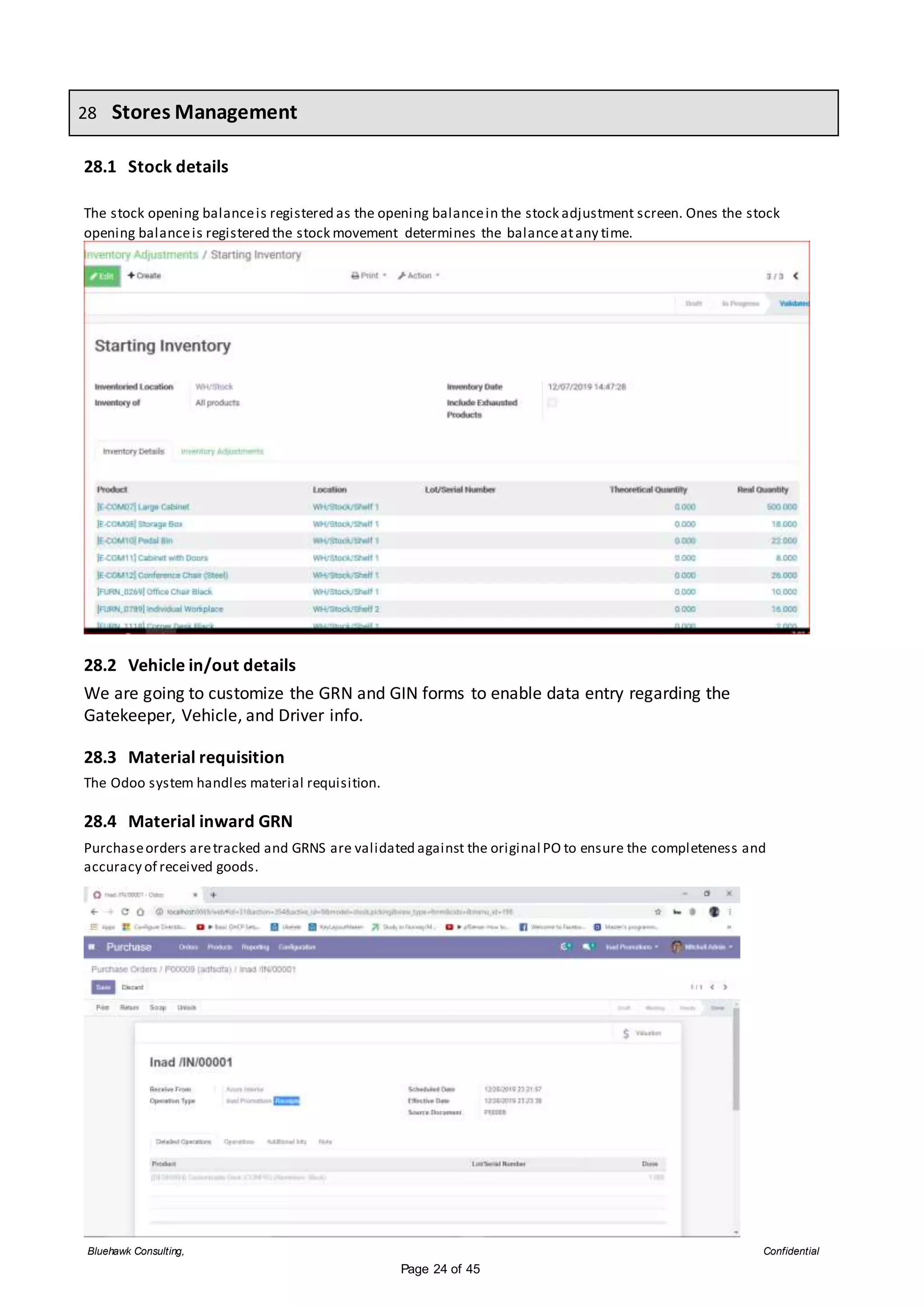 technical proposal for implementing odoo enterprise ver 13 | DOCX