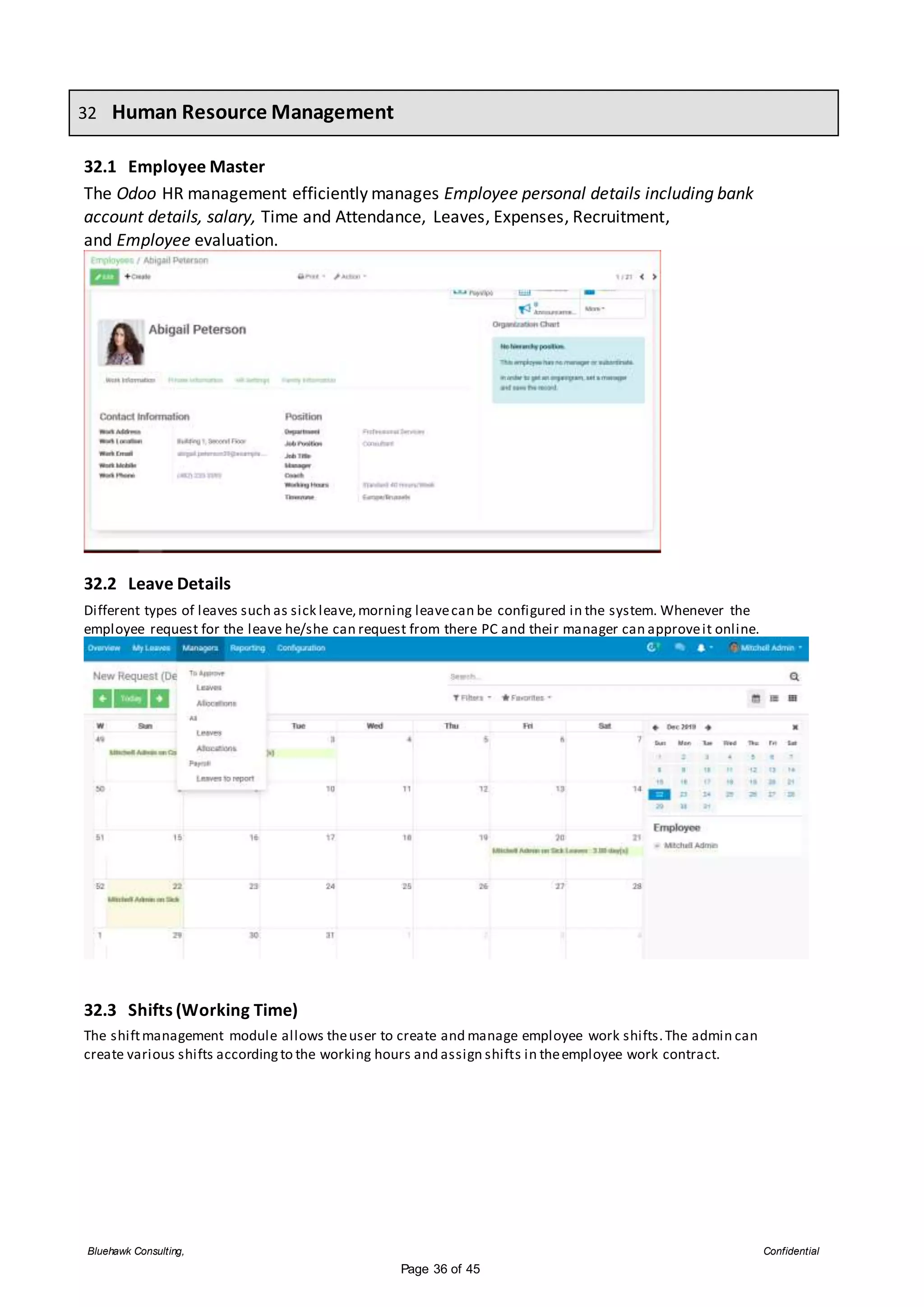Technical Proposal For Implementing Odoo Enterprise Ver 13 Pdf
