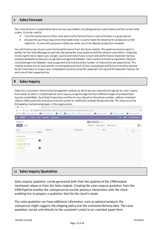 technical proposal for implementing odoo enterprise ver 13 | DOCX