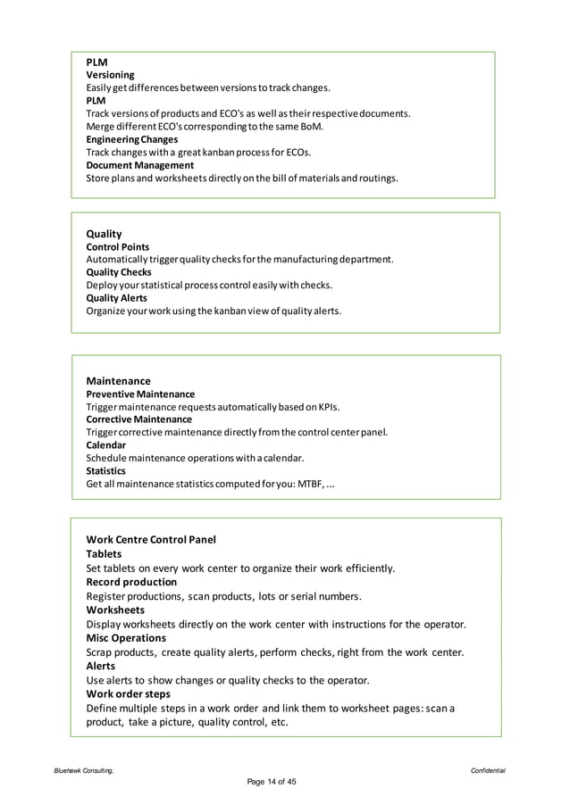 technical proposal for implementing odoo enterprise ver 13 | DOCX