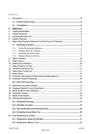 technical proposal for implementing odoo enterprise ver 13 | DOCX