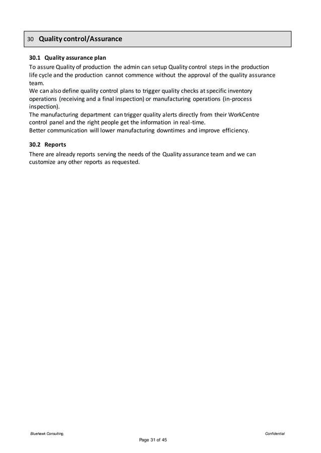 technical proposal for implementing odoo enterprise ver 13 | DOCX