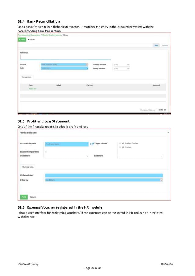 technical proposal for implementing odoo enterprise ver 13 | DOCX