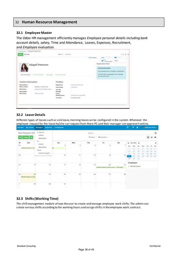 technical proposal for implementing odoo enterprise ver 13 | DOCX