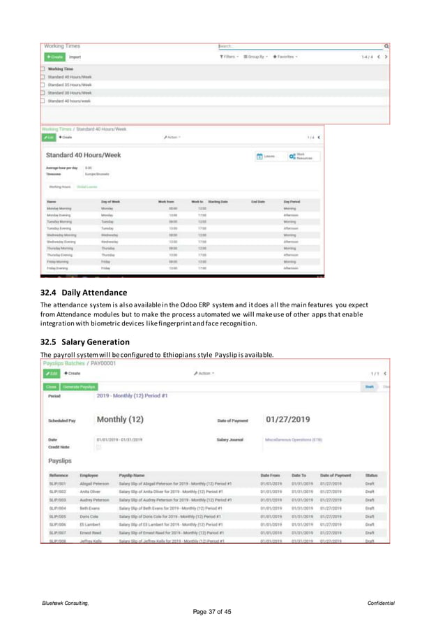 technical proposal for implementing odoo enterprise ver 13 | DOCX