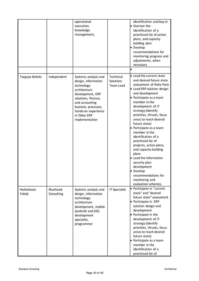 technical proposal for implementing odoo enterprise ver 13 | DOCX