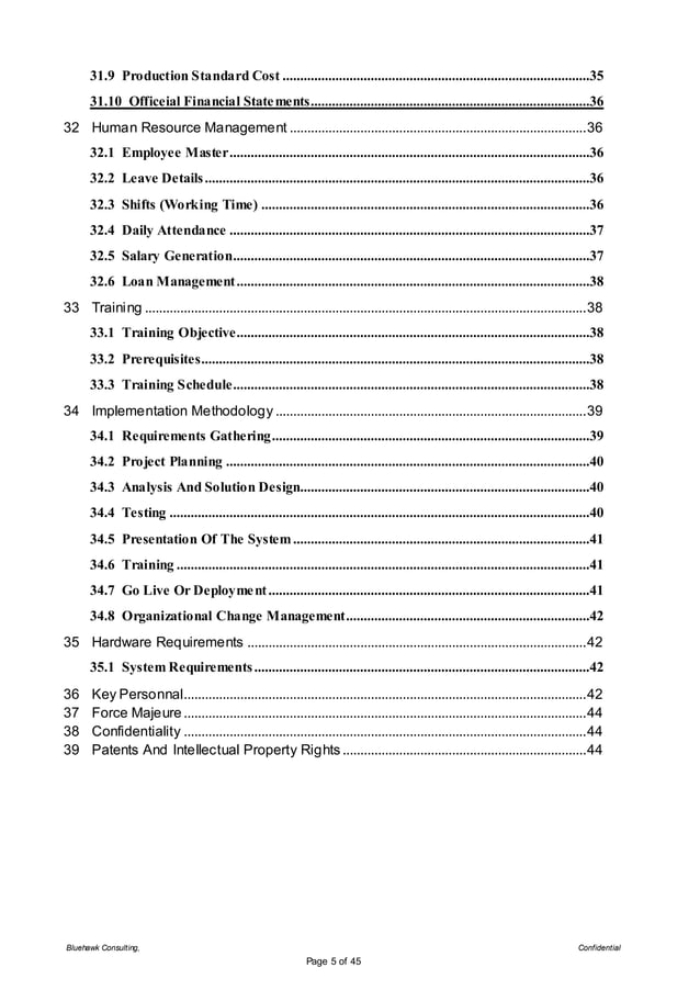technical proposal for implementing odoo enterprise ver 13 | DOCX