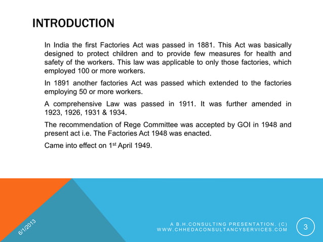 THE FACTORIES ACT 1948 AND THE MAHARASHTRA FACTORIES RULES 1963, BY ...