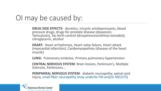 BHC Orthostatic Intolerance (OI) Syndromes 2018 | PPT
