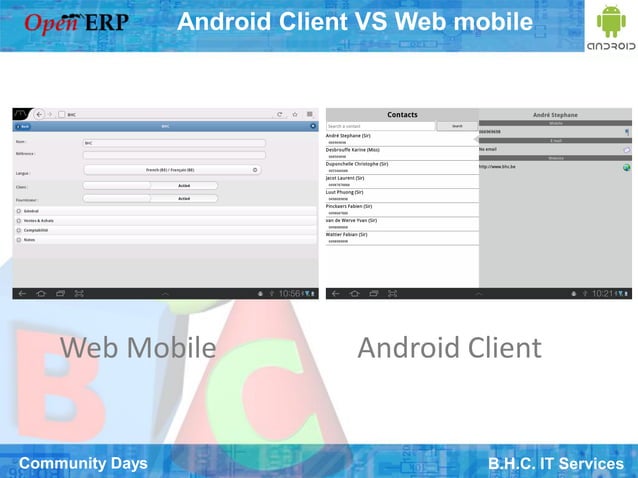 OpenERP - Android Client, BHC | PDF